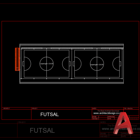 CAD Lapangan Futsal - INPETRA ID